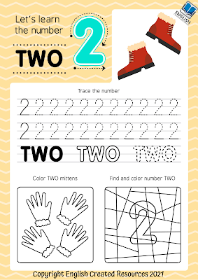 Numbers Activity Book – English Created Resources