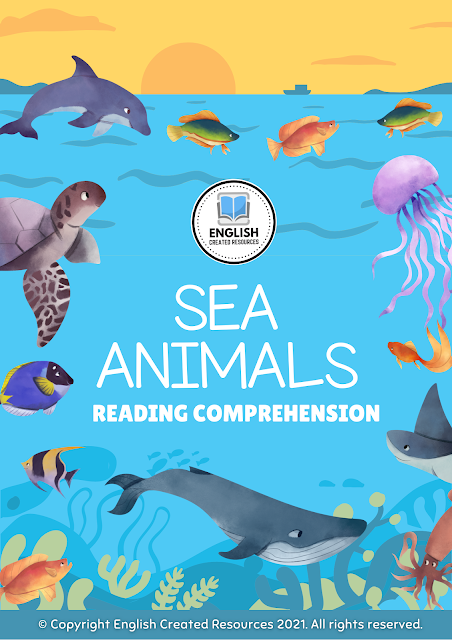 Sea Animals Reading Comprehension – English Created Resources
