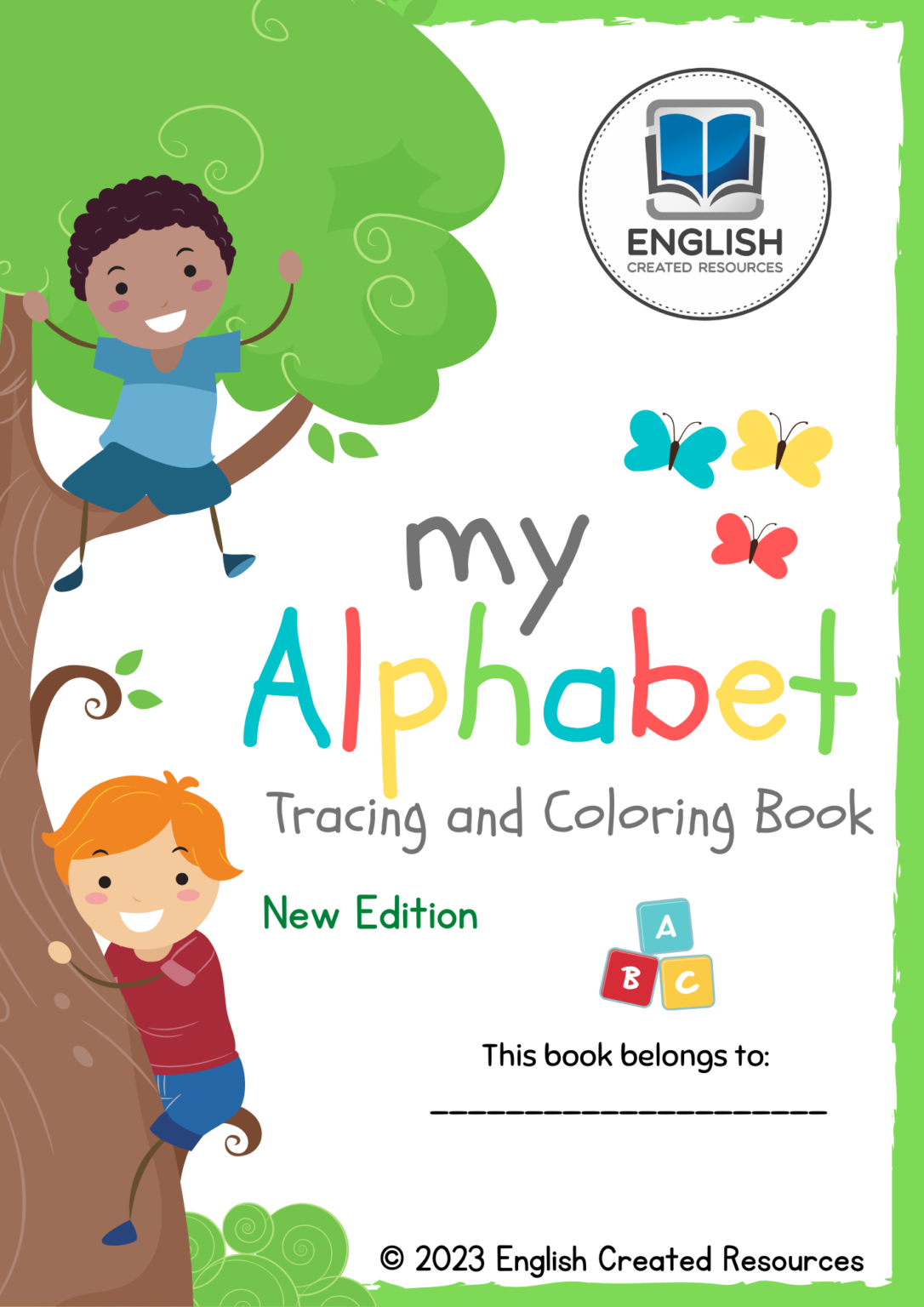 Alphabet Tracing and Coloring Worksheets – English Created Resources