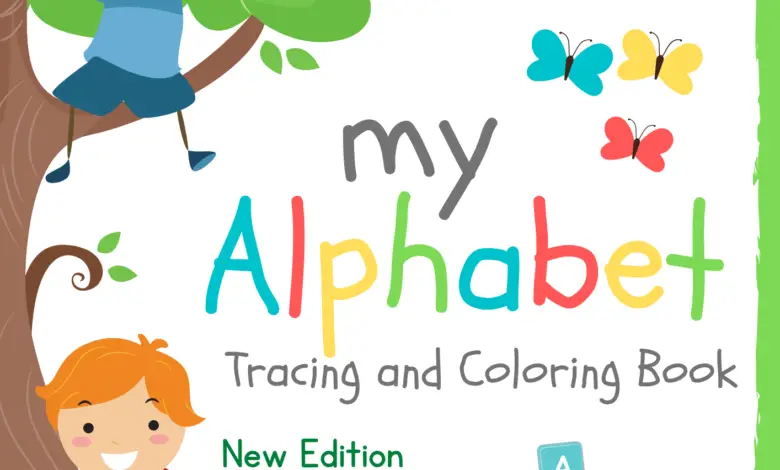 Alphabet Tracing and Coloring Worksheets – English Created Resources