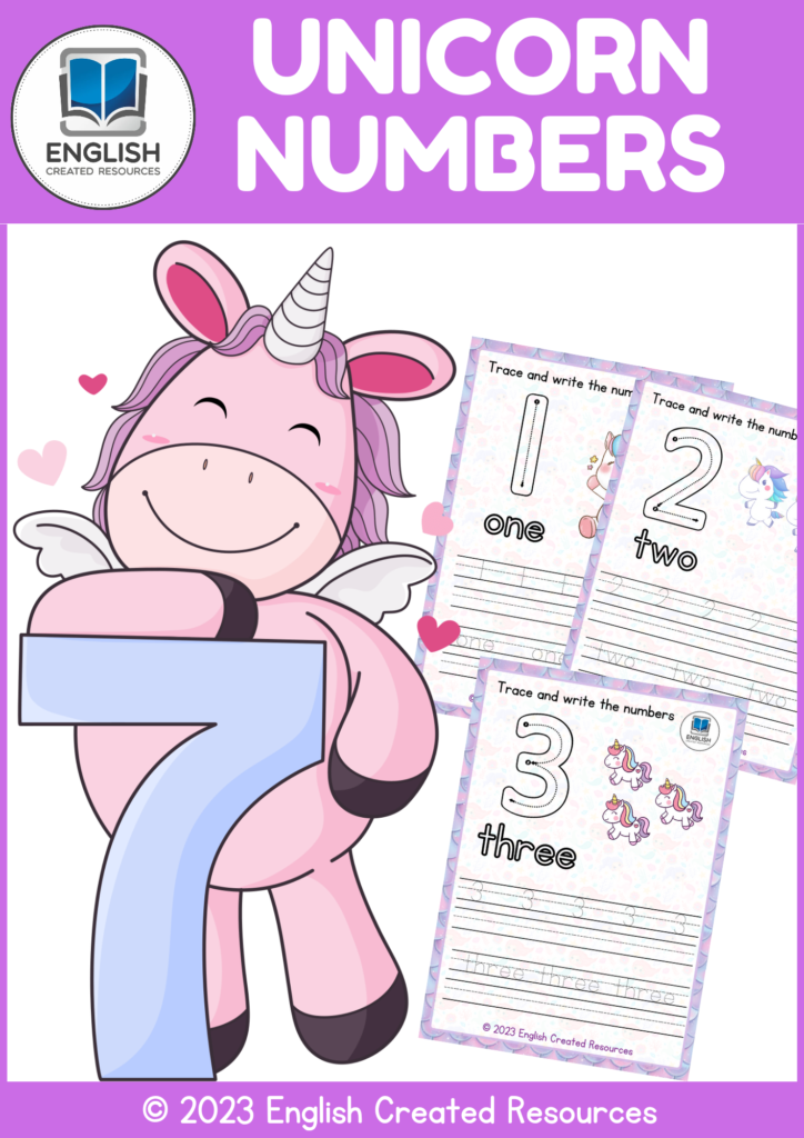Unicorn Numbers – English Created Resources