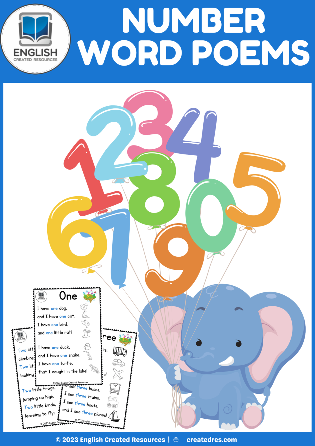 Number Word Poems – English Created Resources