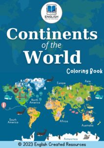 Continents Of the World Coloring Book – English Created Resources