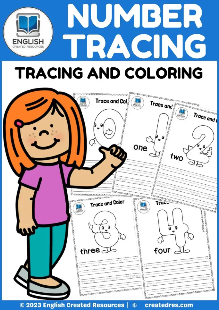 Number Tracing Activity Book – English Created Resources