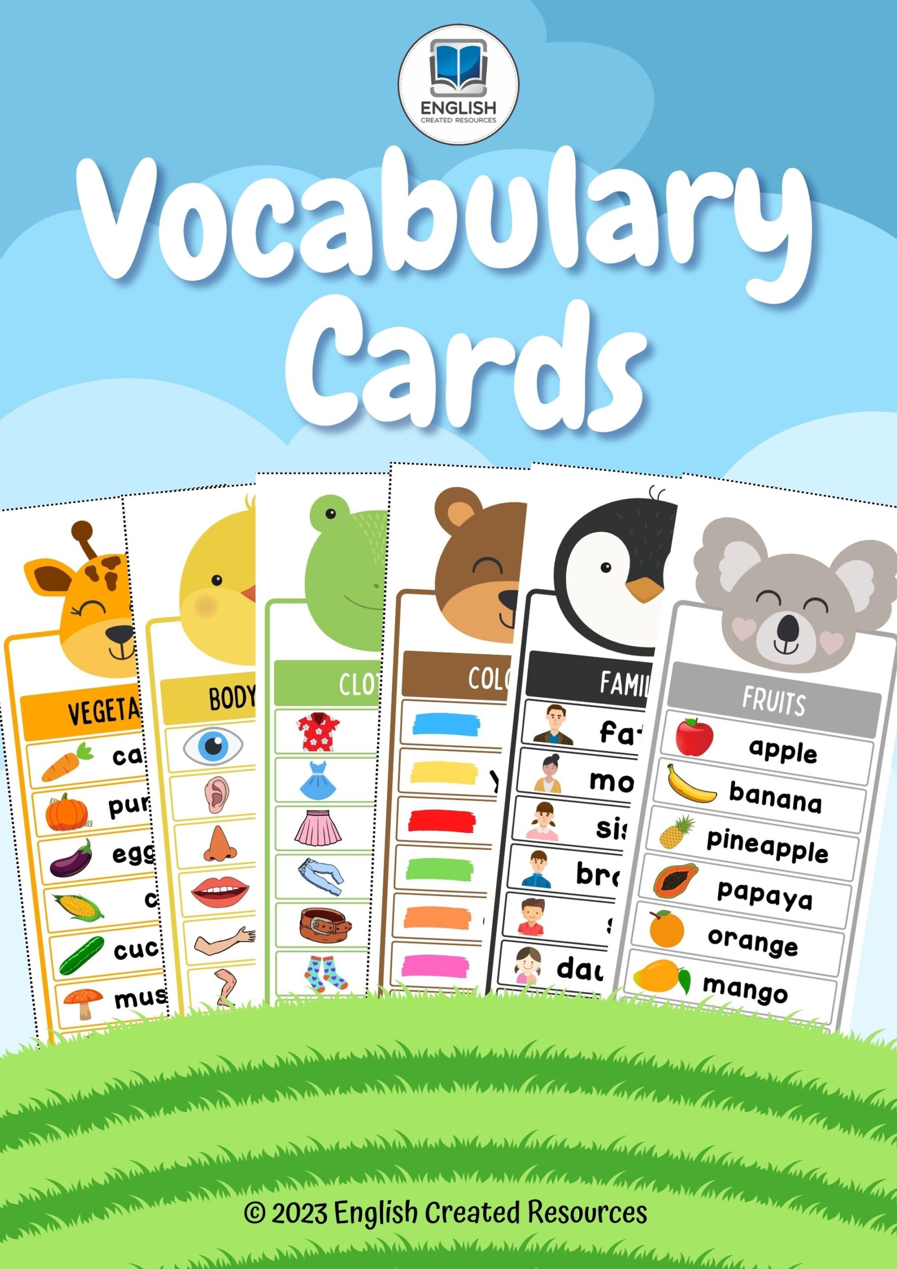 Vocabulary Cards – English Created Resources