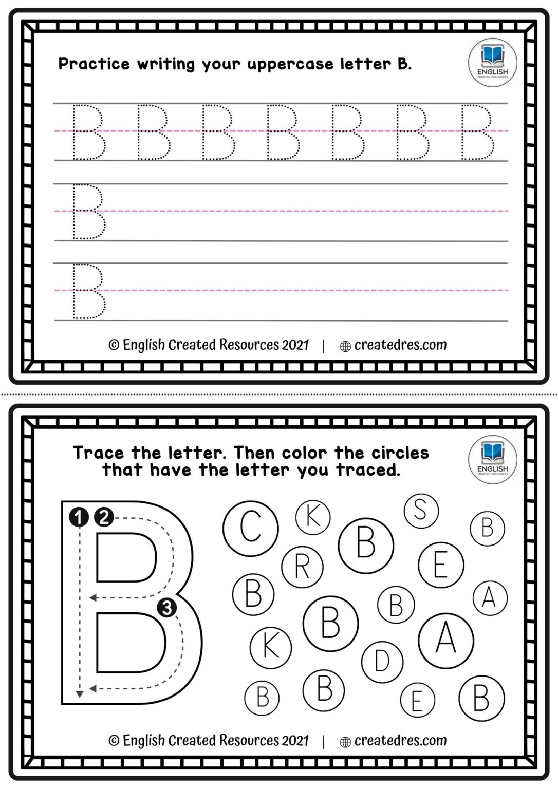 Alphabet Readers Letter B – English Created Resources