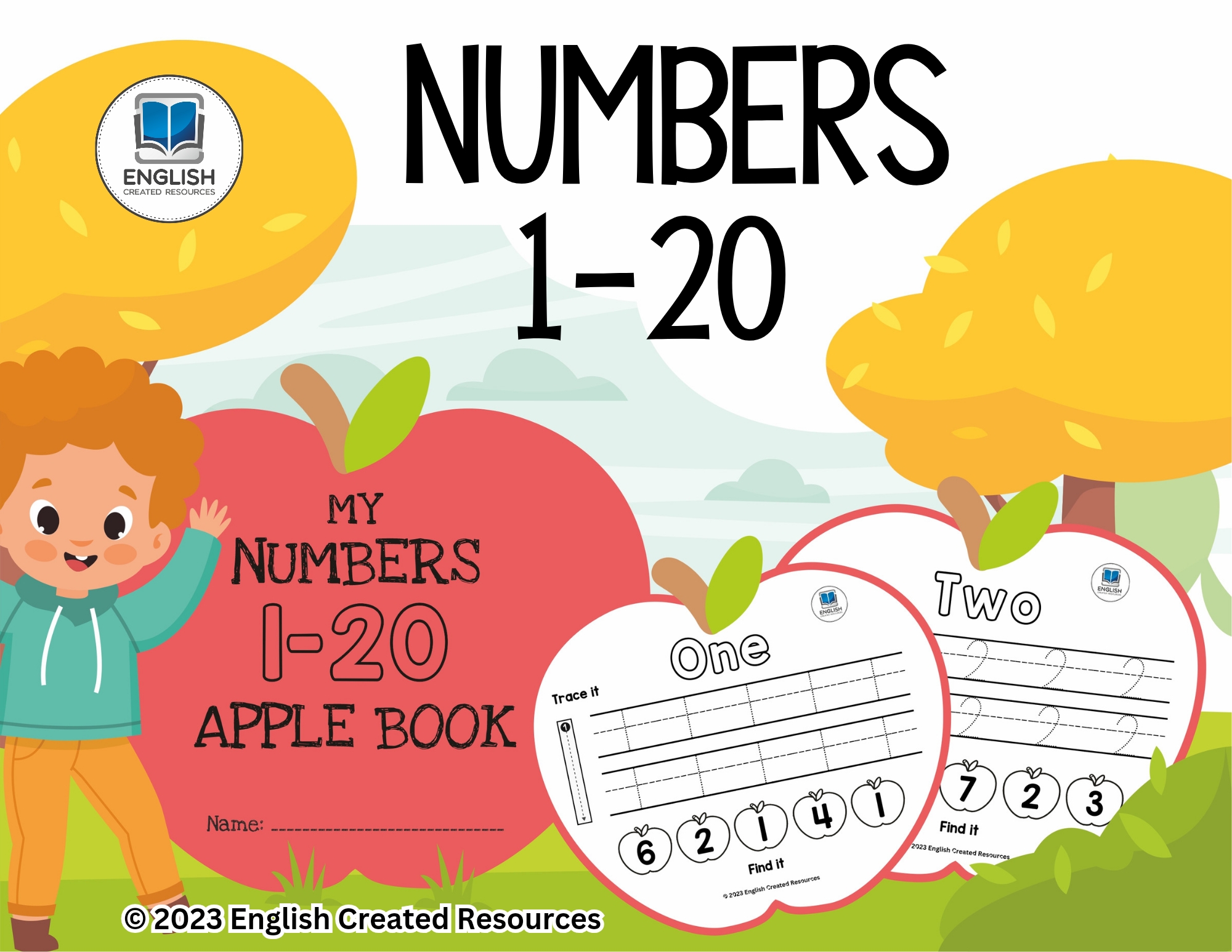 My Numbers Apple Book – English Created Resources