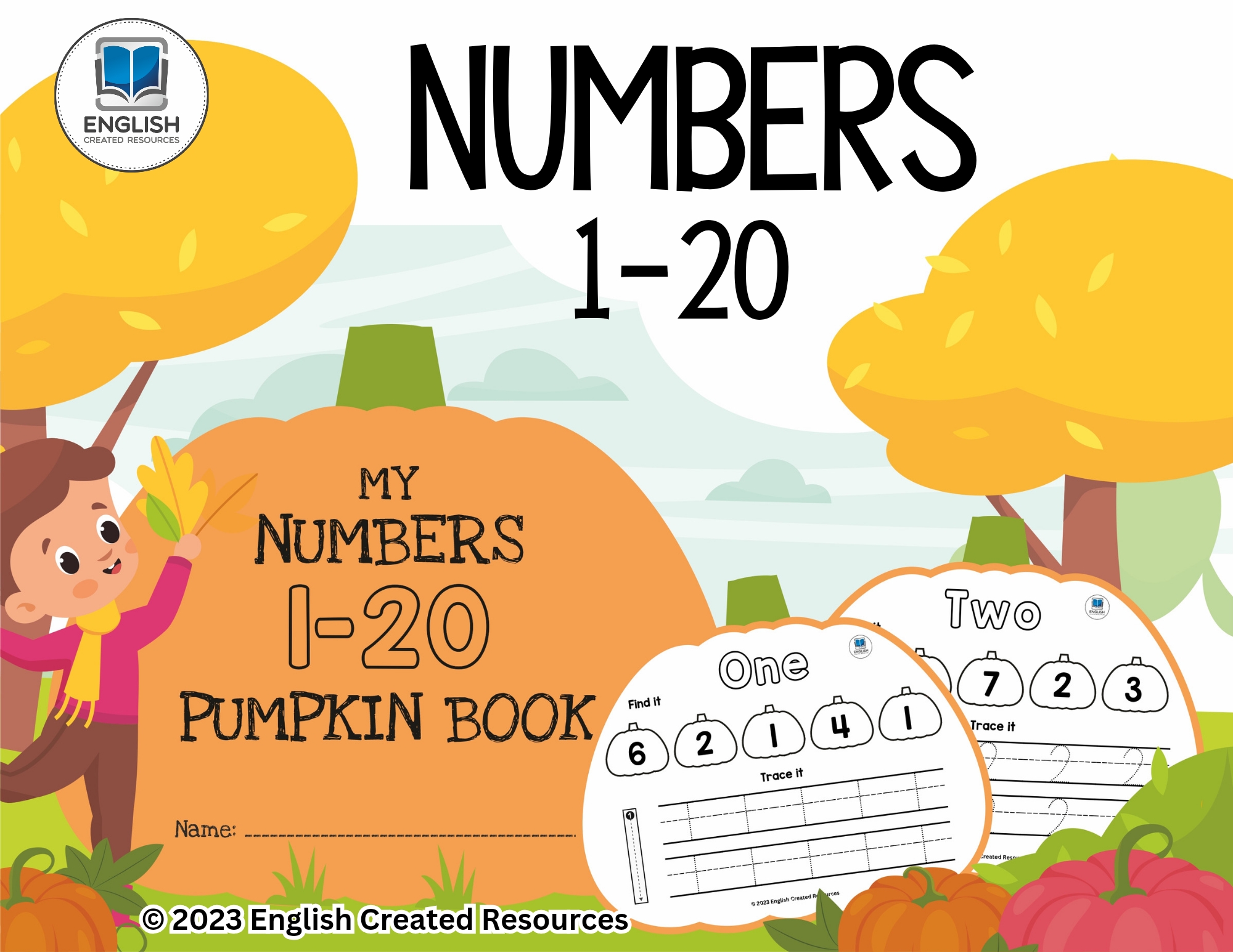My Numbers Pumpkin Book – English Created Resources