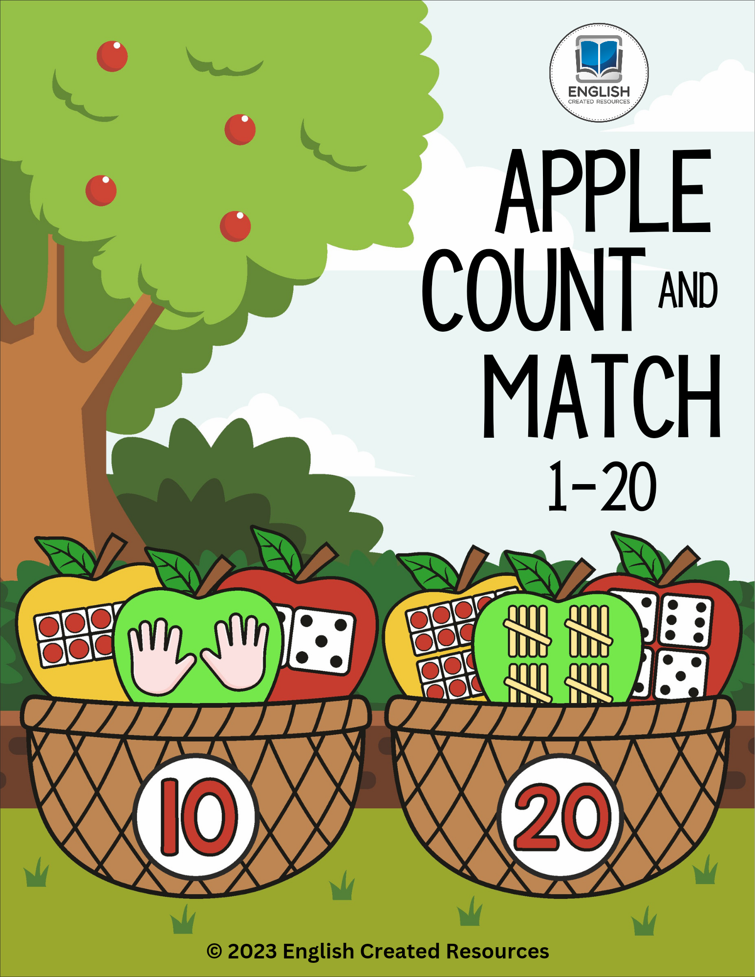 Apple Count And Match – English Created Resources