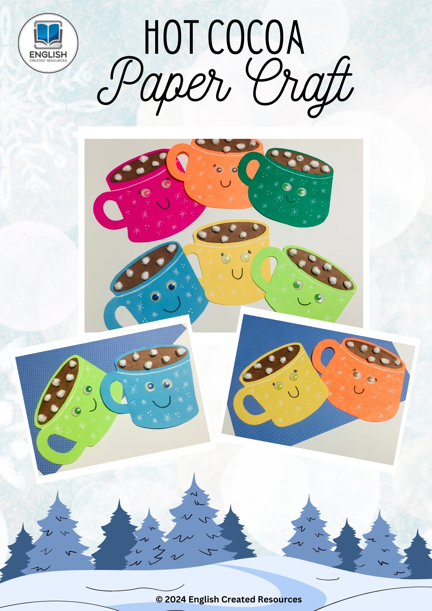 Hot Cocoa Paper Craft – English Created Resources