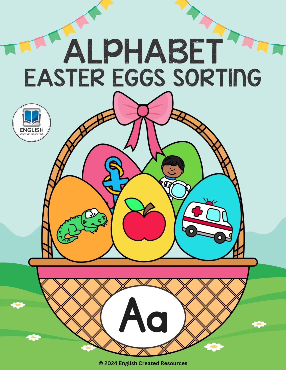 Alphabet Easter Eggs Sorting – English Created Resources