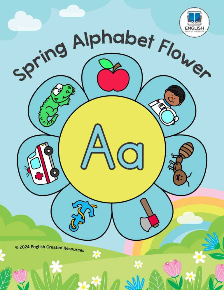 Spring Alphabet Flowers – English Created Resources