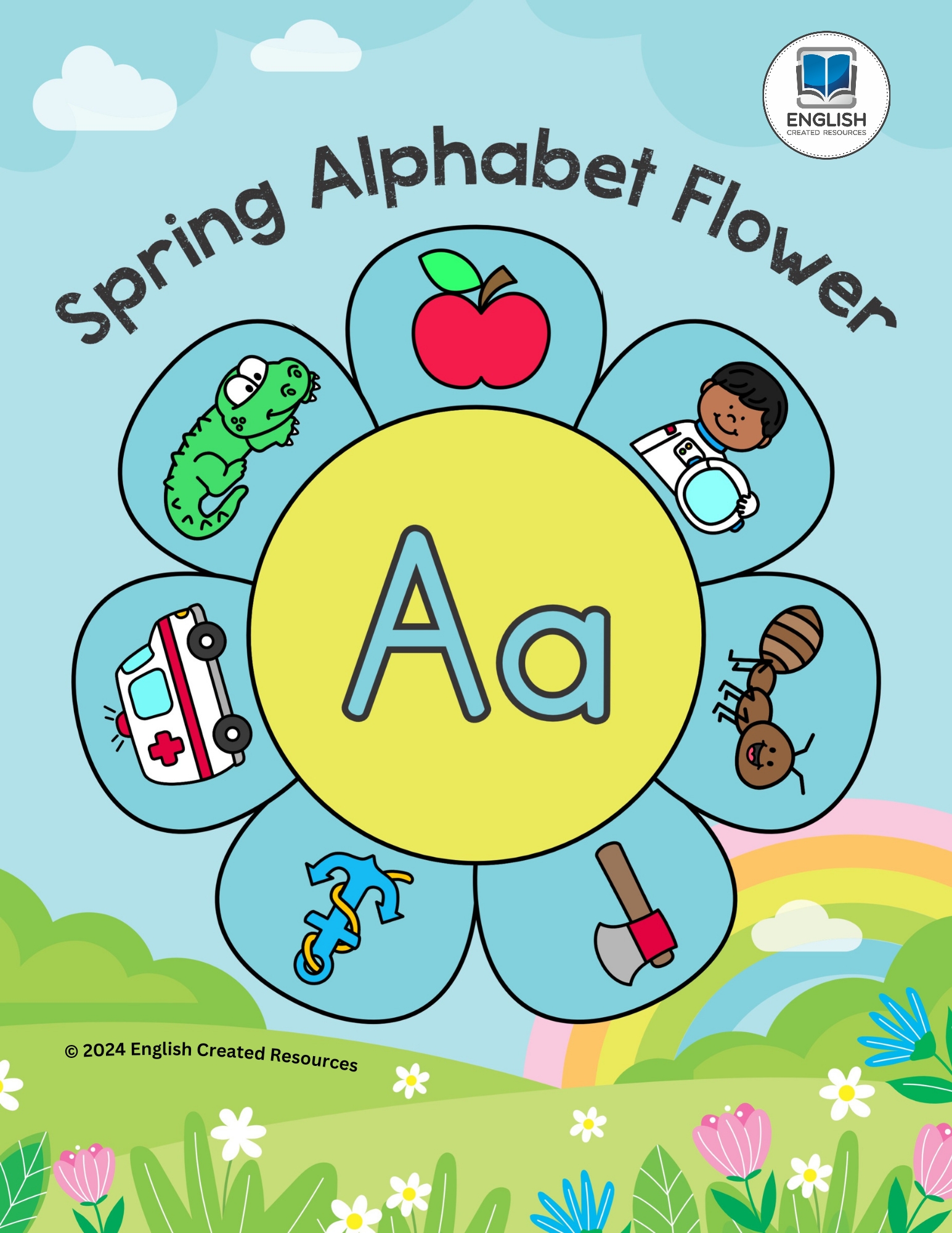 Spring Alphabet Flowers – English Created Resources