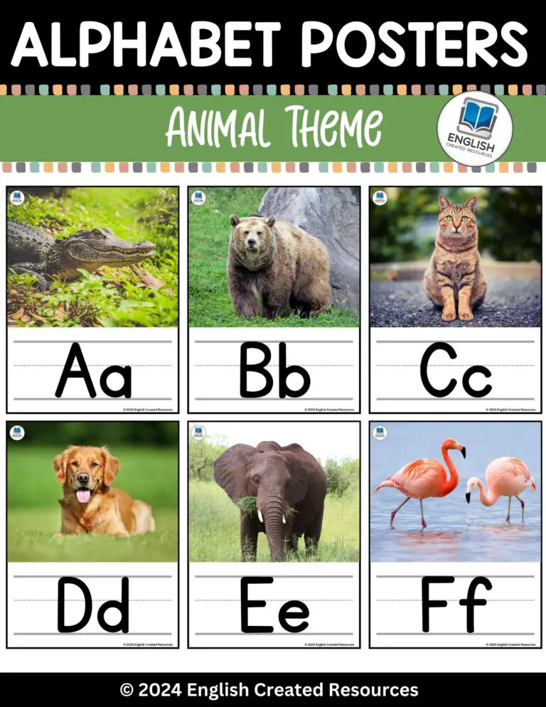 Alphabet Posters Animal Theme – English Created Resources