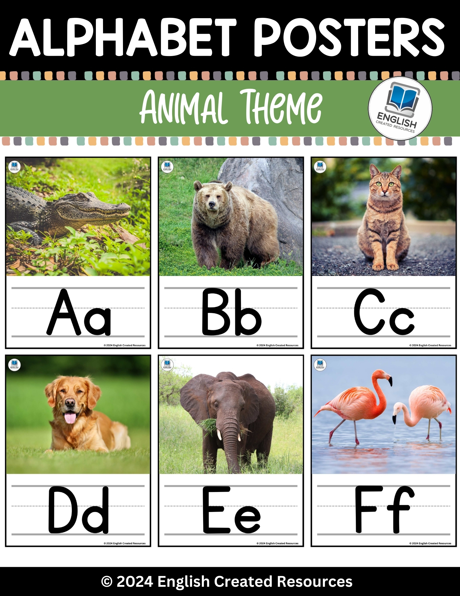 Alphabet Posters Animal Theme – English Created Resources