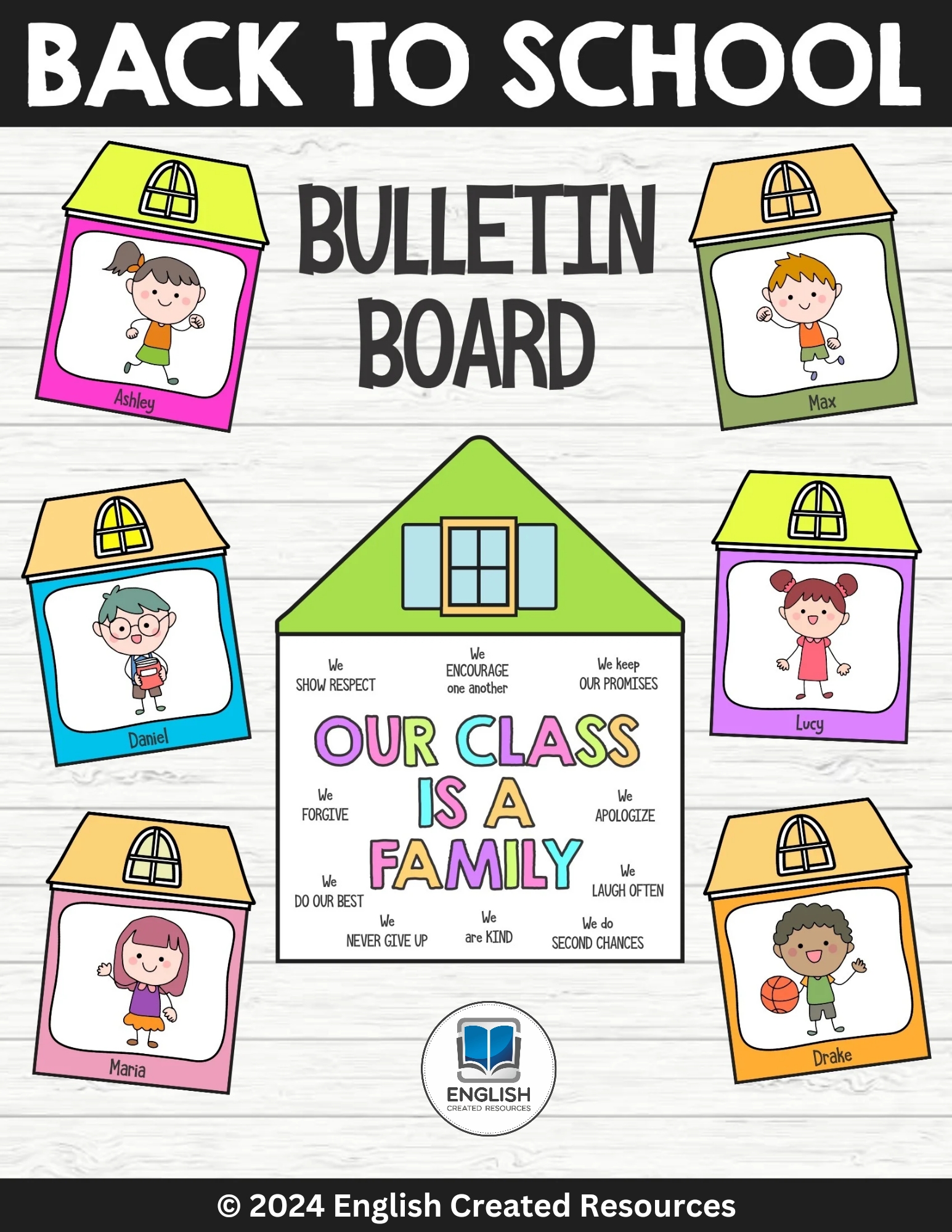 Bulletin Board House Theme – English Created Resources
