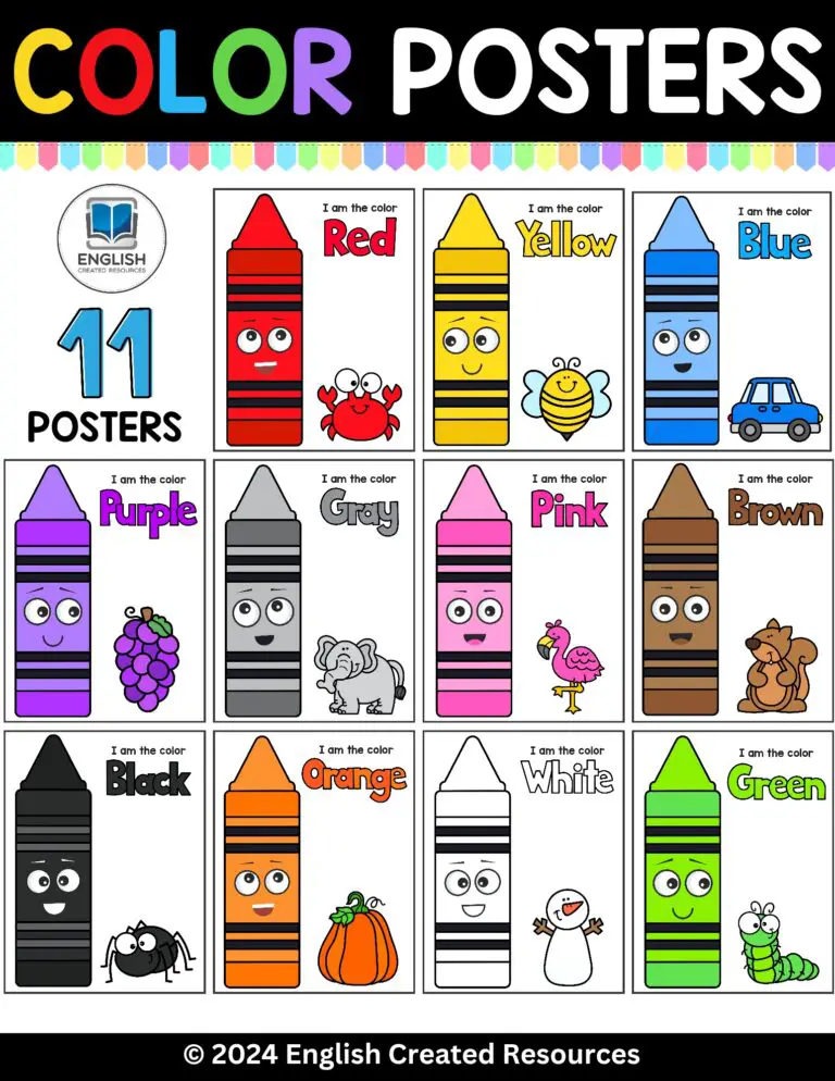 Color Posters – English Created Resources