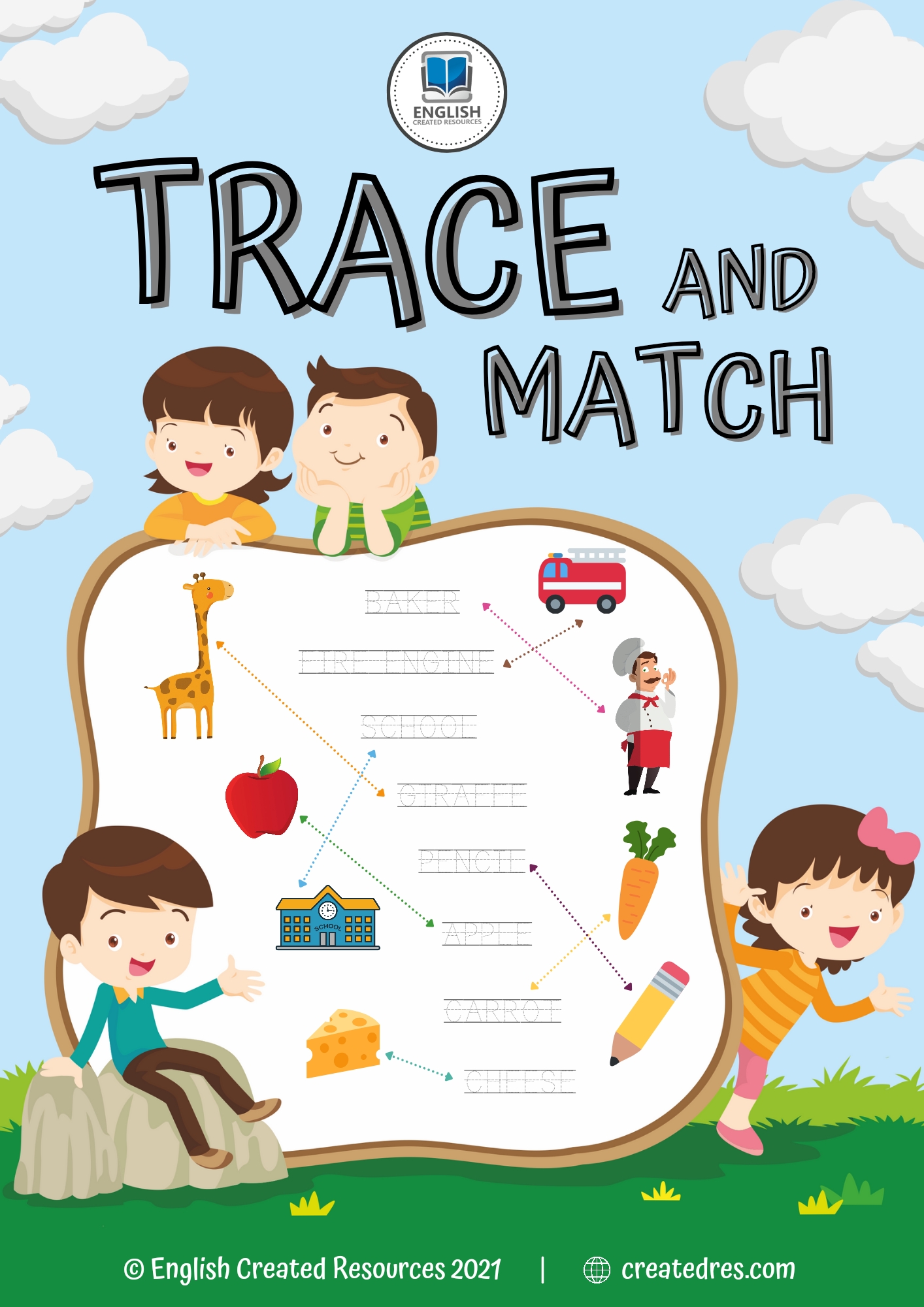 Trace And Match – English Created Resources