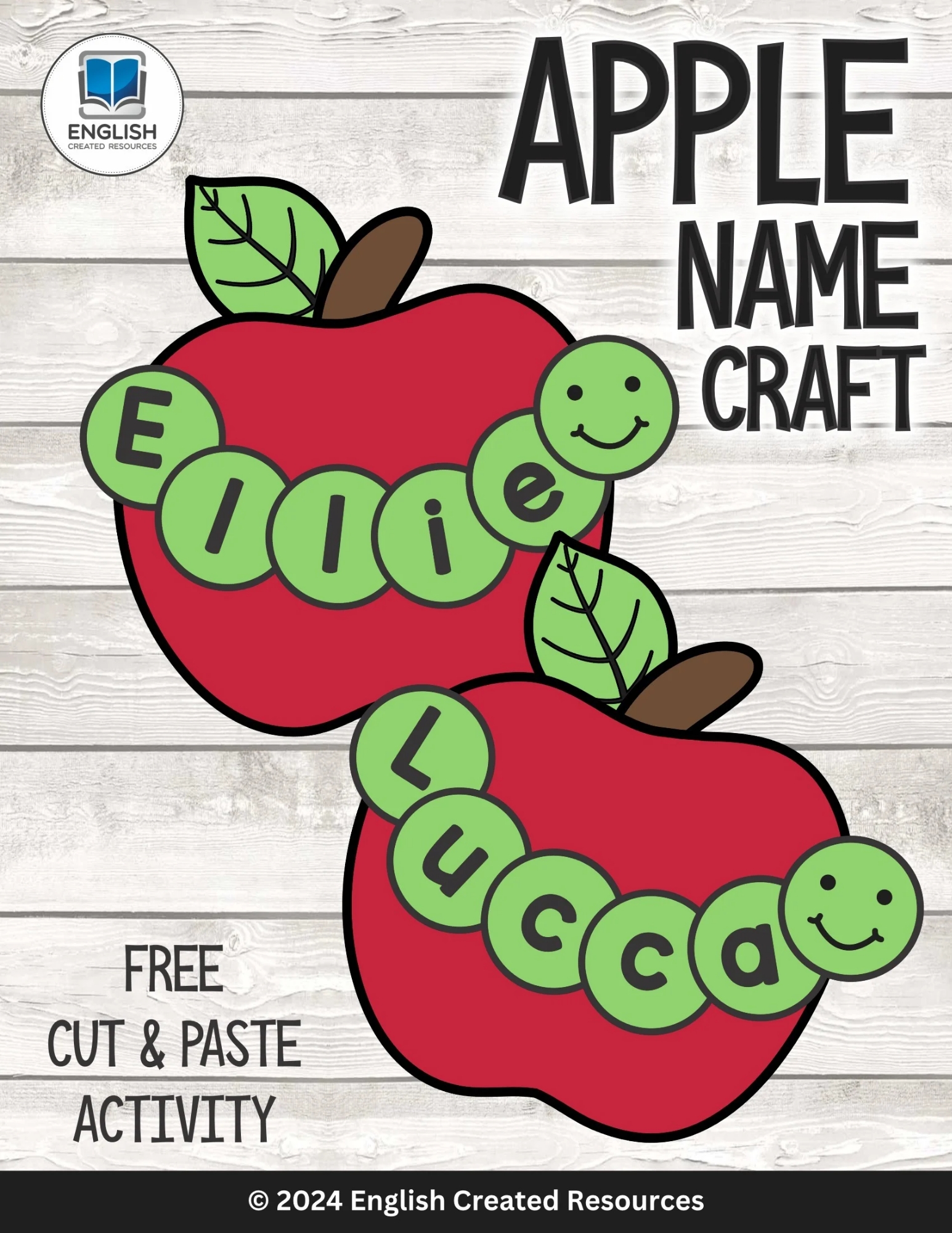 Apple Name Craft – English Created Resources
