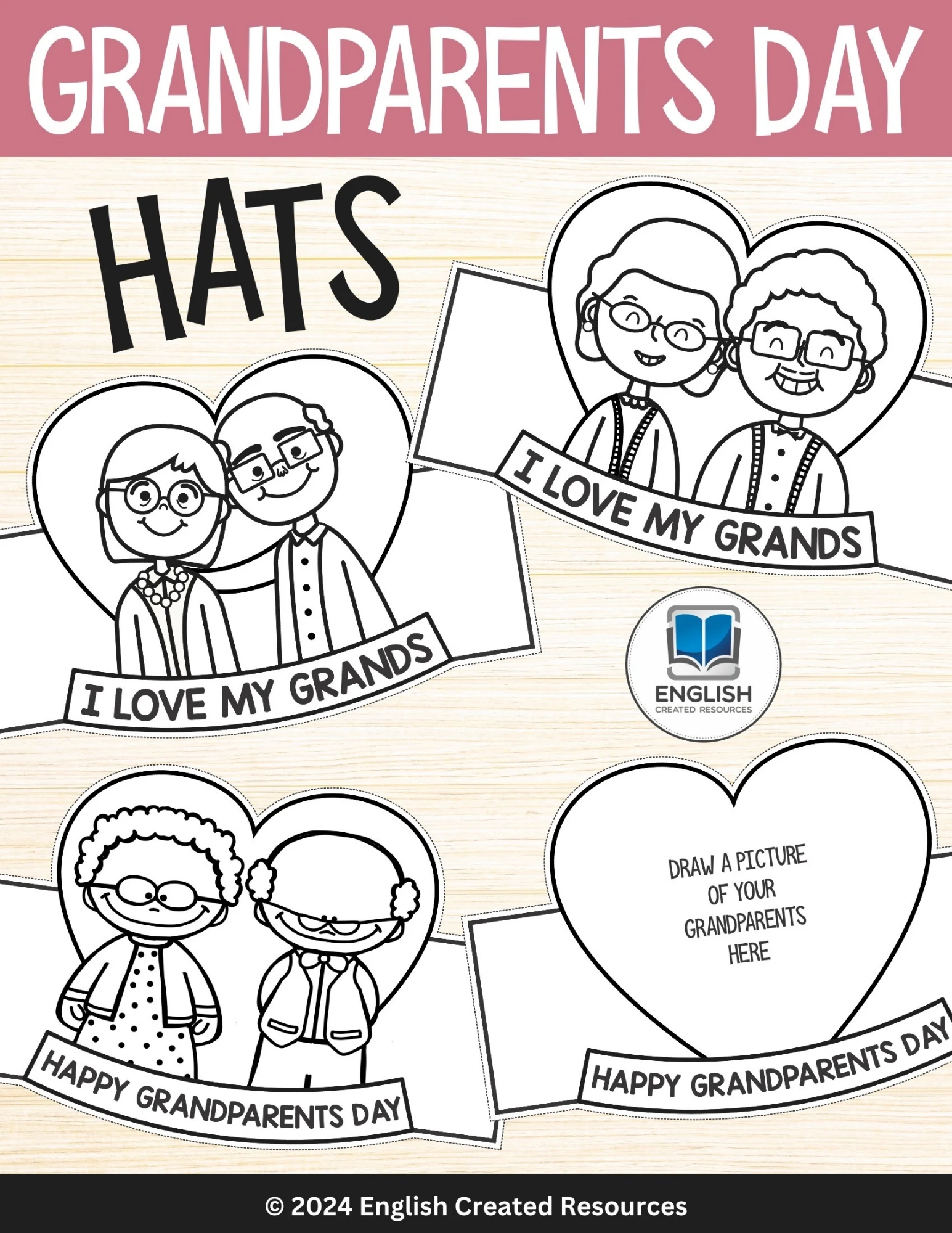 Grandparents Day Hats – English Created Resources