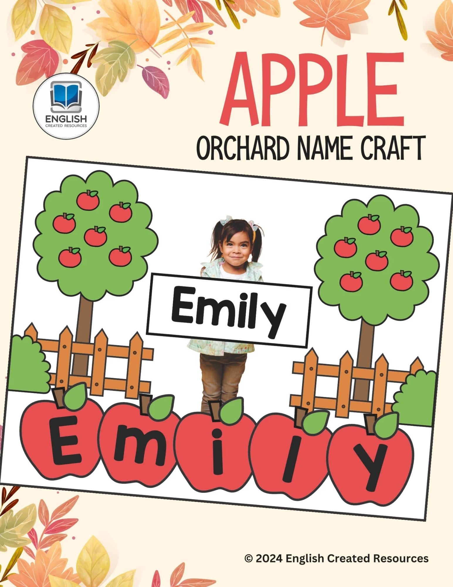 Apple Orchard Name Craft – English Created Resources
