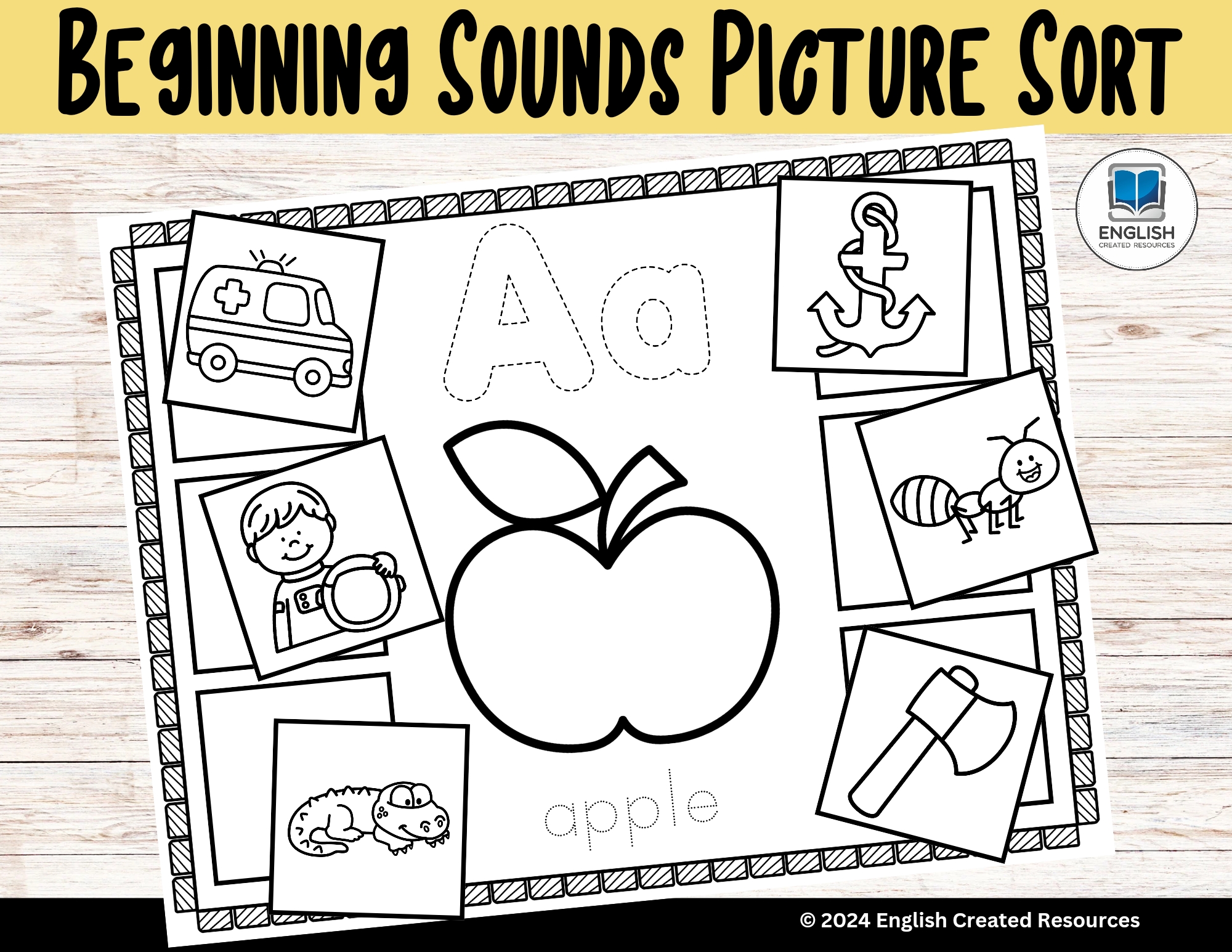 Beginning Sounds Picture Sort – English Created Resources