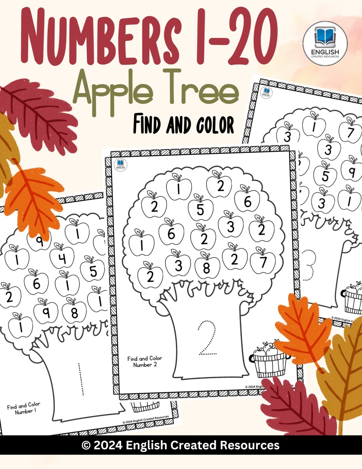 Numbers 1-20 Apple Tree – English Created Resources