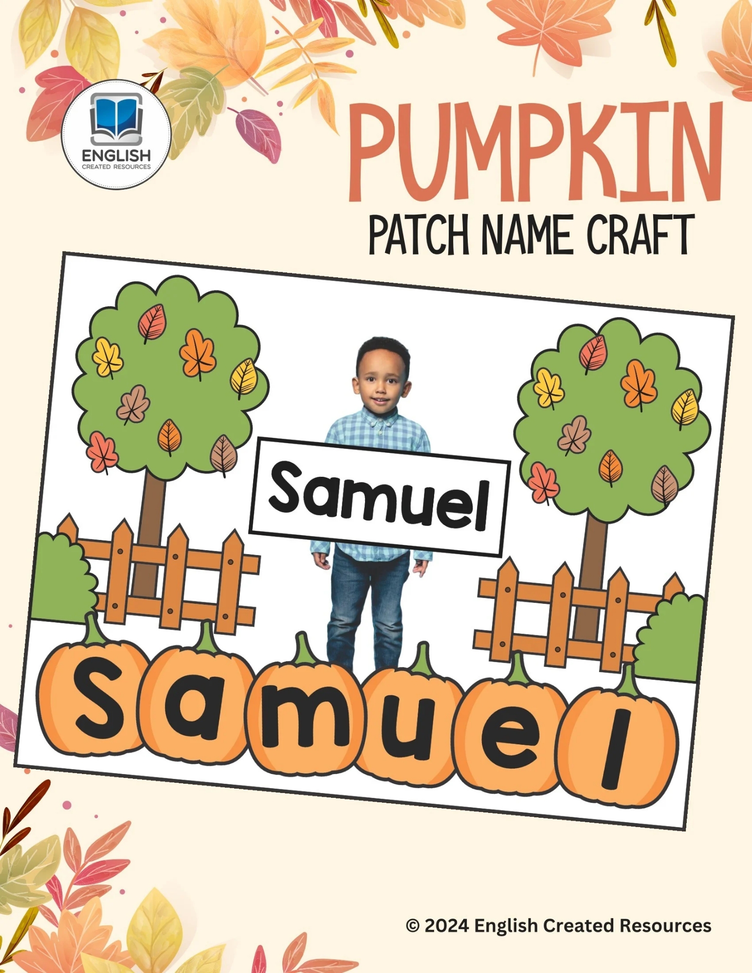 Pumpkin Patch Name Craft – English Created Resources