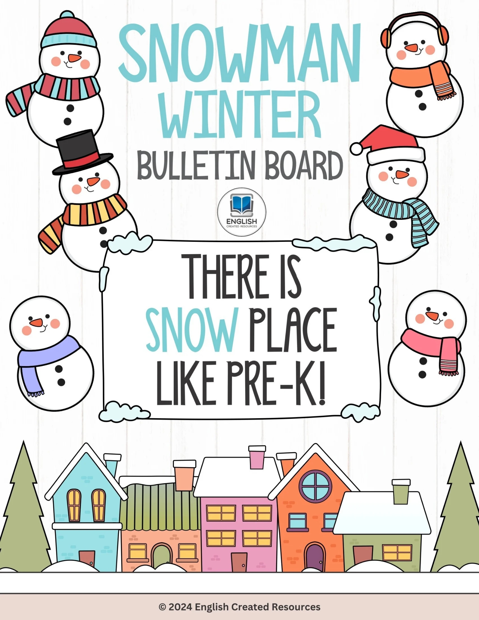 Snowman Winter Bulletin Board – English Created Resources