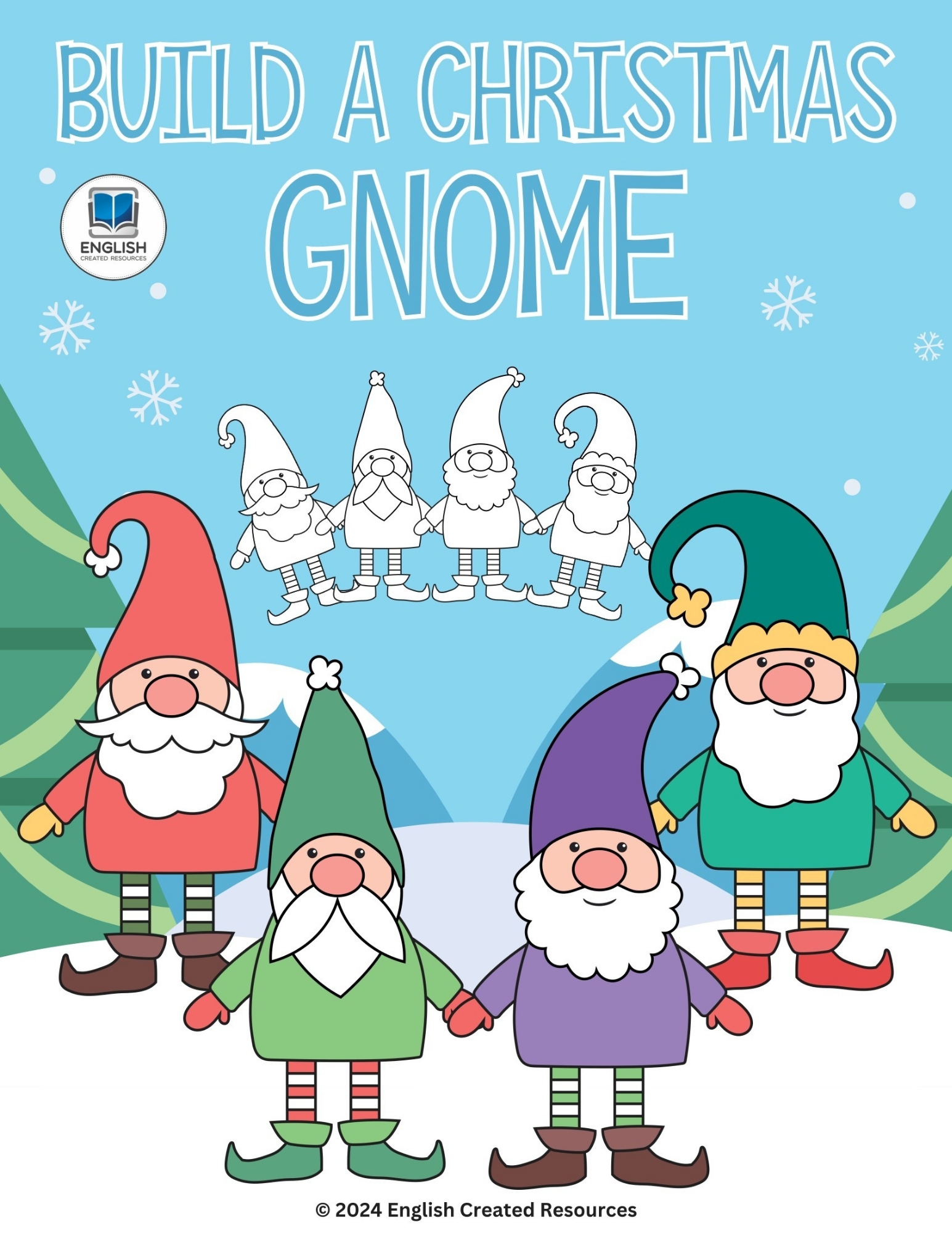 Build A Christmas Gnome – English Created Resources