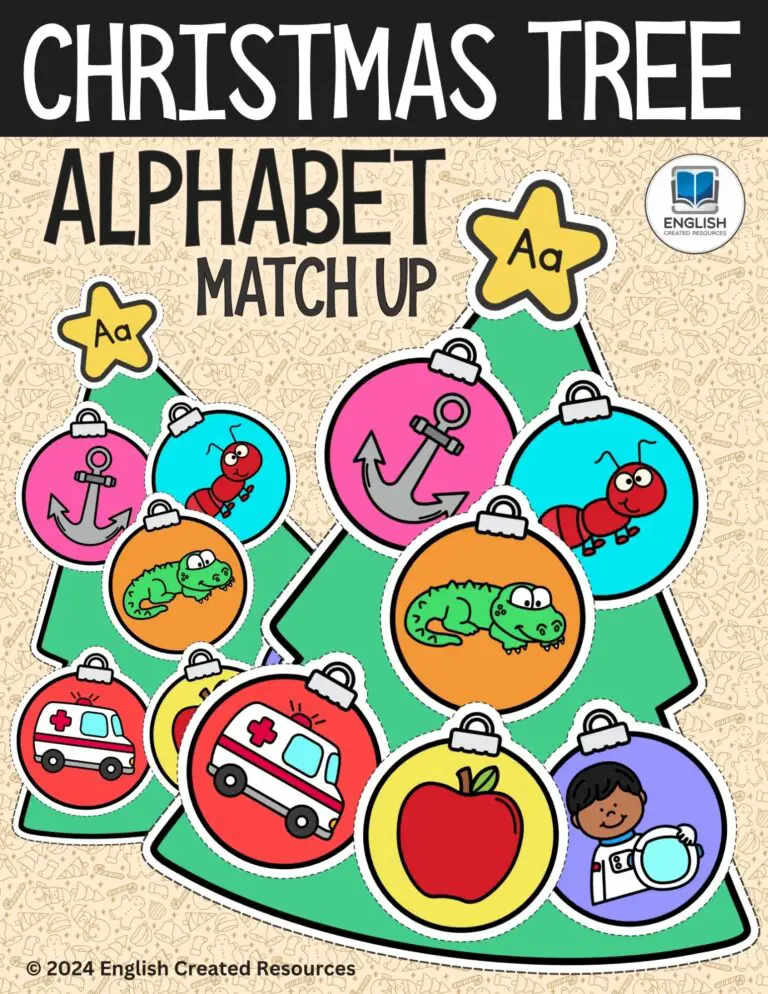 Christmas Tree Alphabet Match Up – English Created Resources