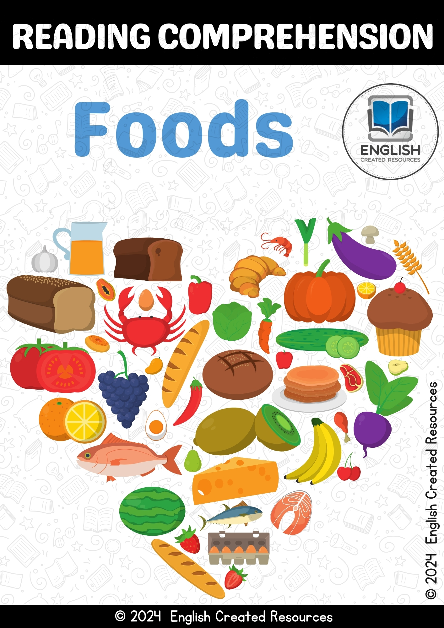 Reading Comprehension Foods – English Created Resources