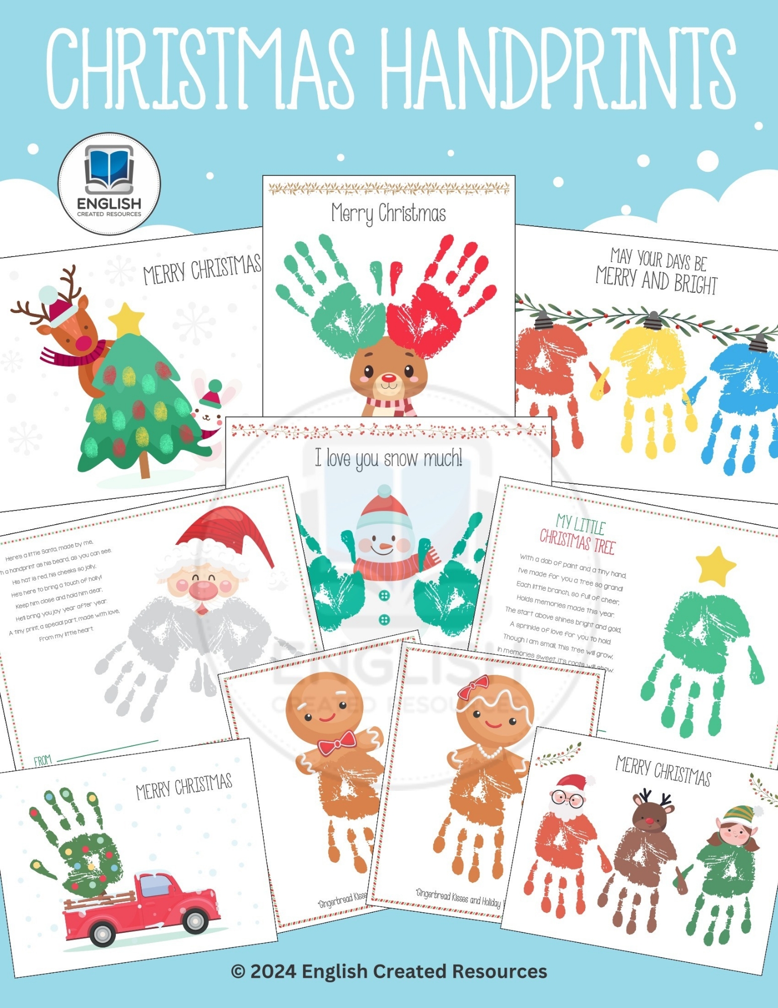 Christmas Handprints – English Created Resources