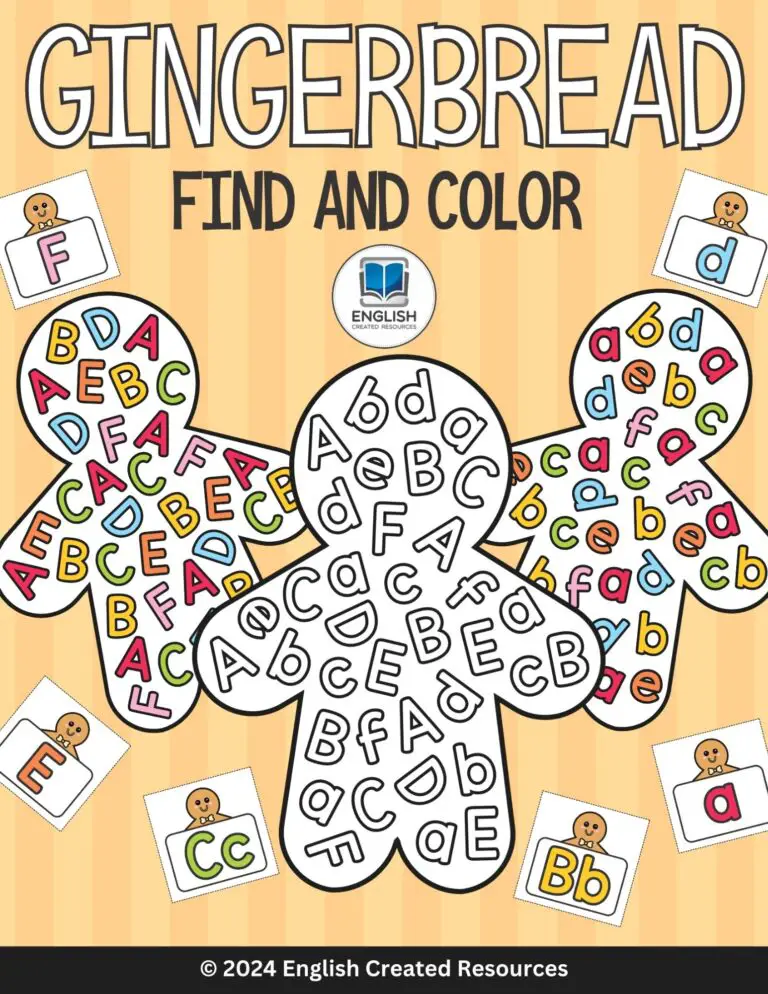 Gingerbread Man Letter Find – English Created Resources