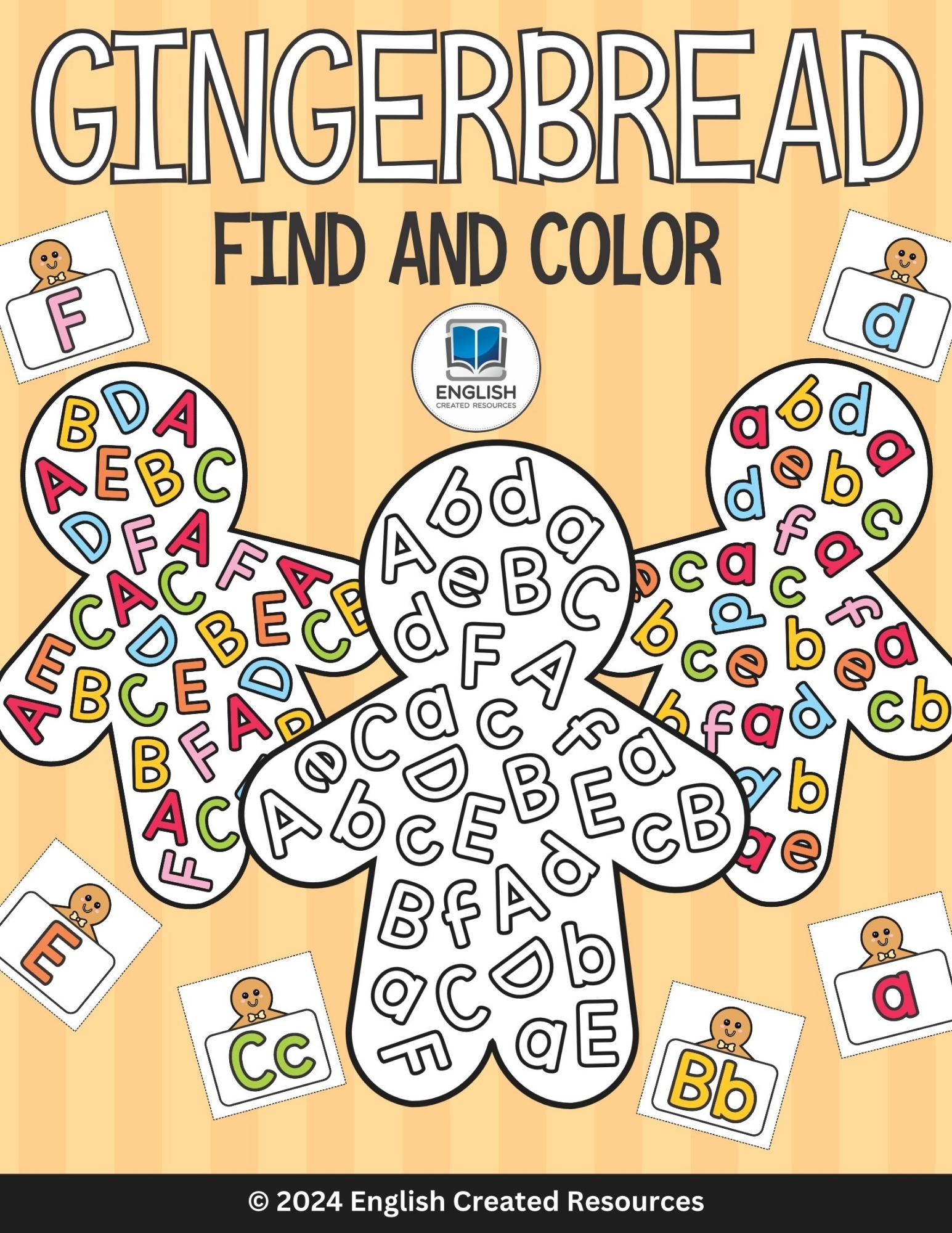 Gingerbread Man Letter Find – English Created Resources