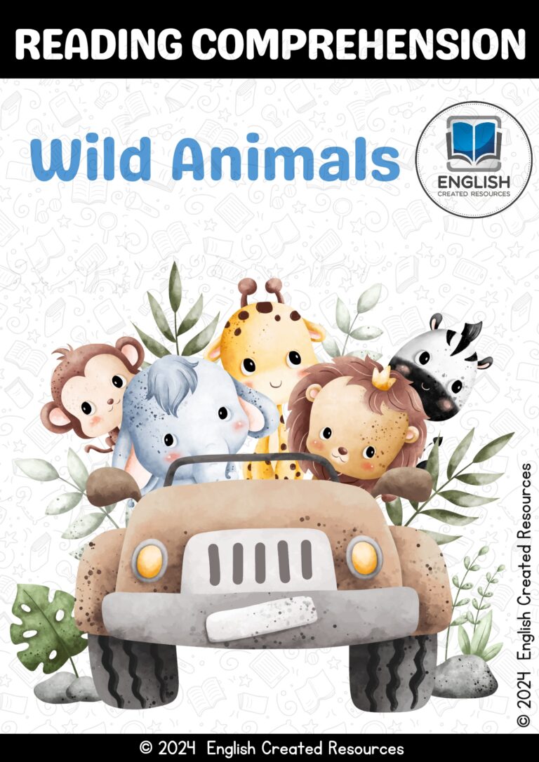 Reading Comprehension Wild Animals – English Created Resources