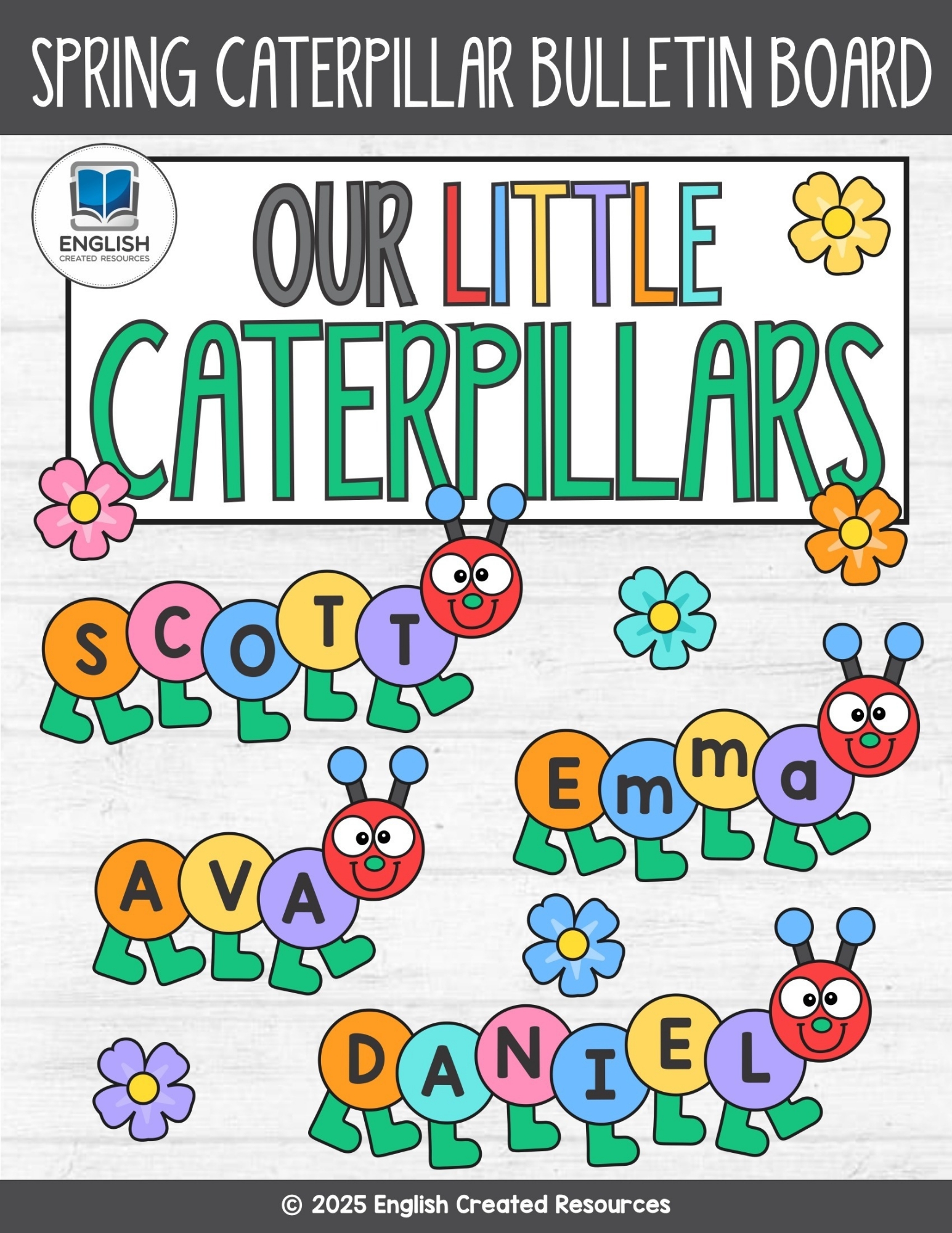 Spring Caterpillar Bulletin Board – English Created Resources
