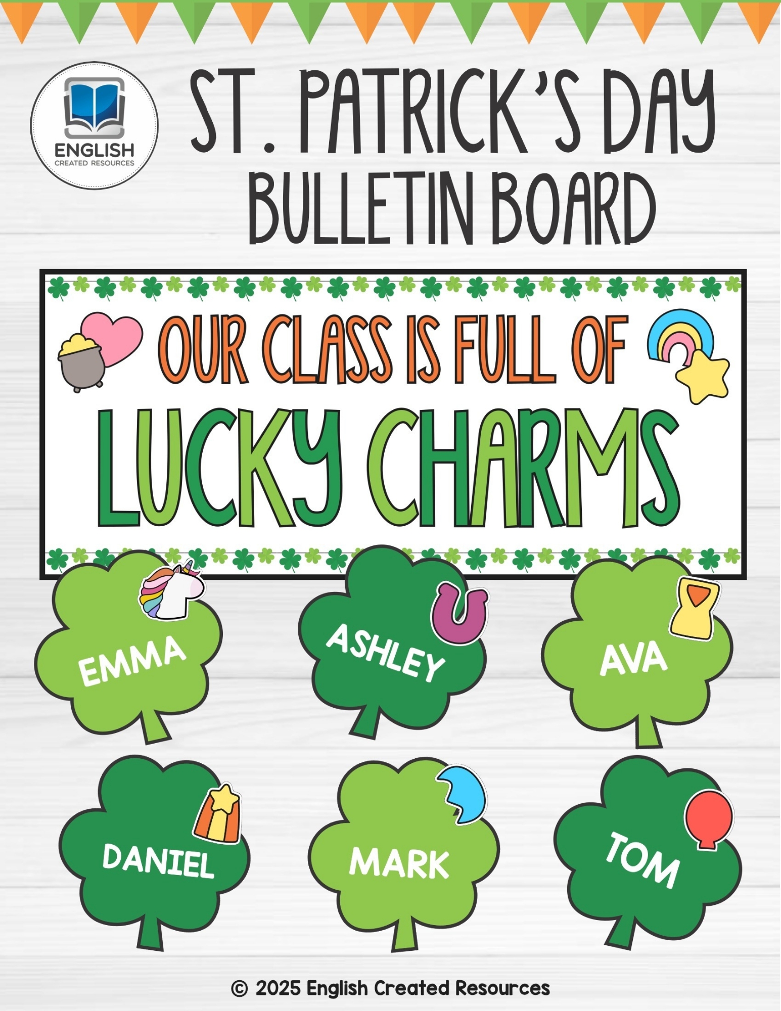 St. Patrick’s Day Bulletin Board – English Created Resources