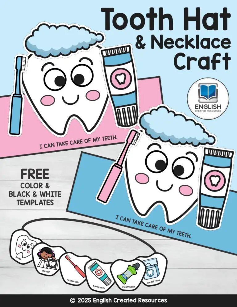 Tooth Hat And Necklace Craft – English Created Resources