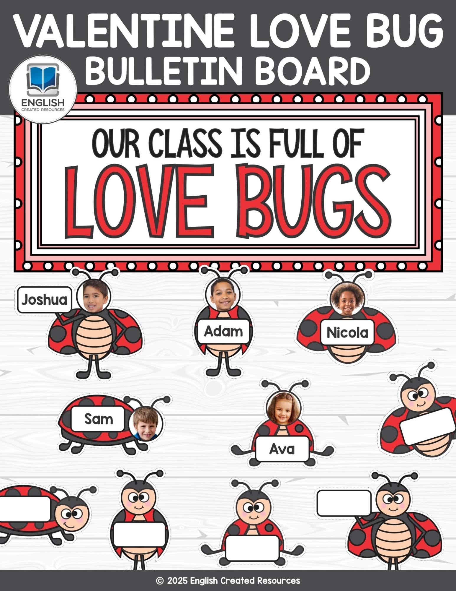 Valentine Love Bugs Bulletin Board – English Created Resources