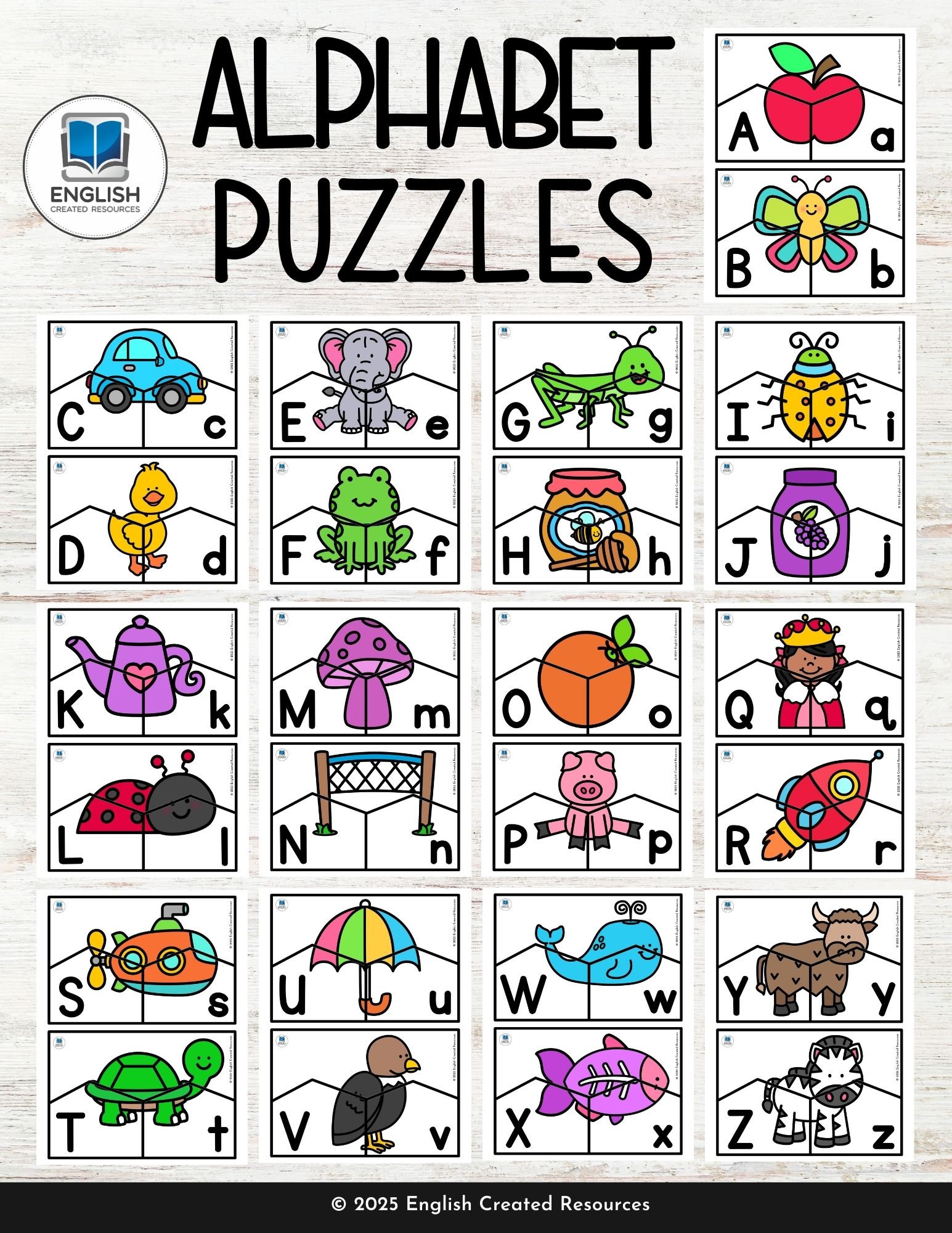 Alphabet Puzzles – English Created Resources