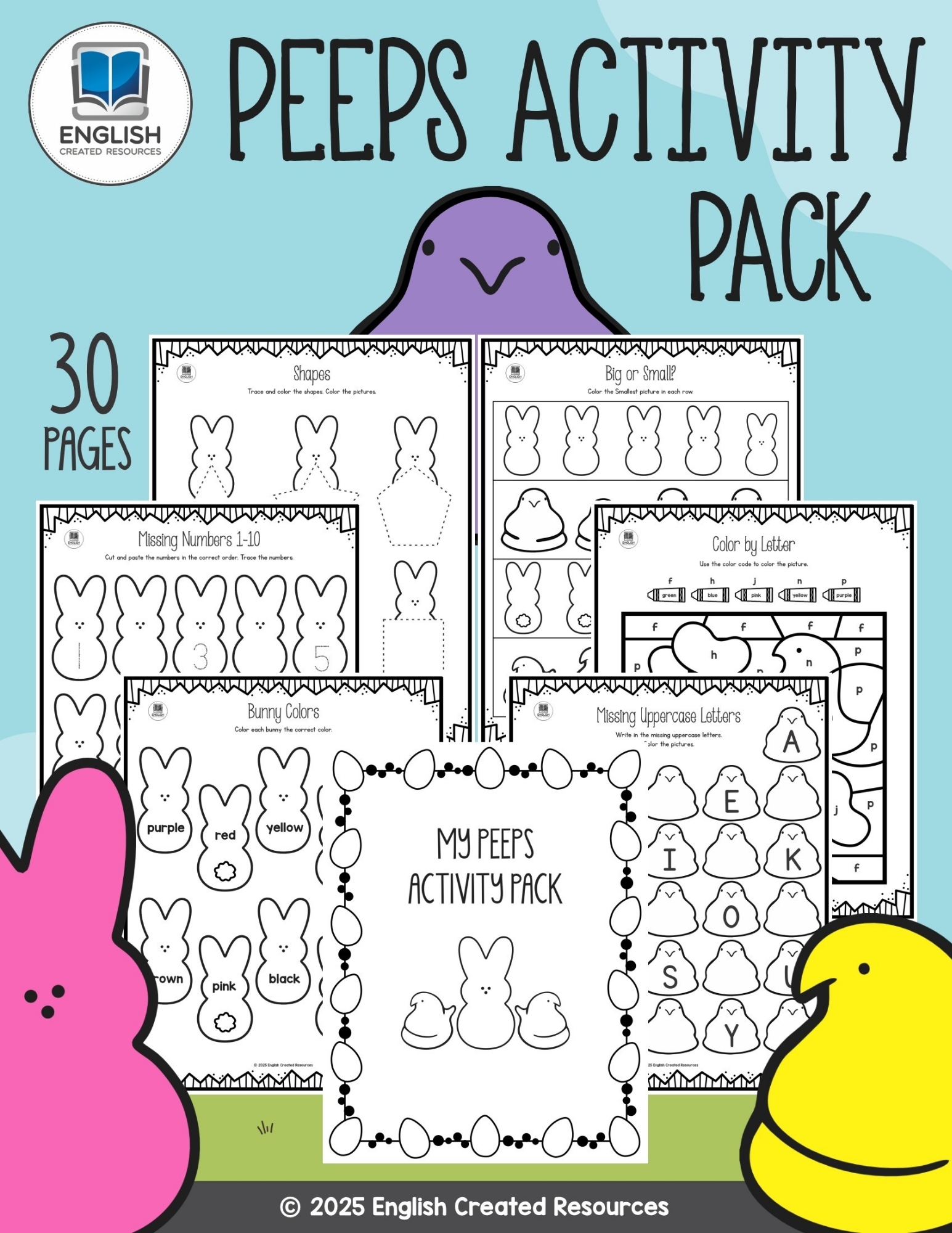 Peeps Activity Pack – English Created Resources