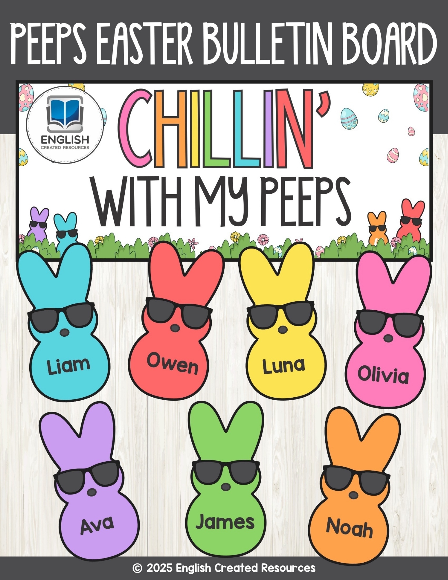 Peeps Easter Bulletin Board – English Created Resources