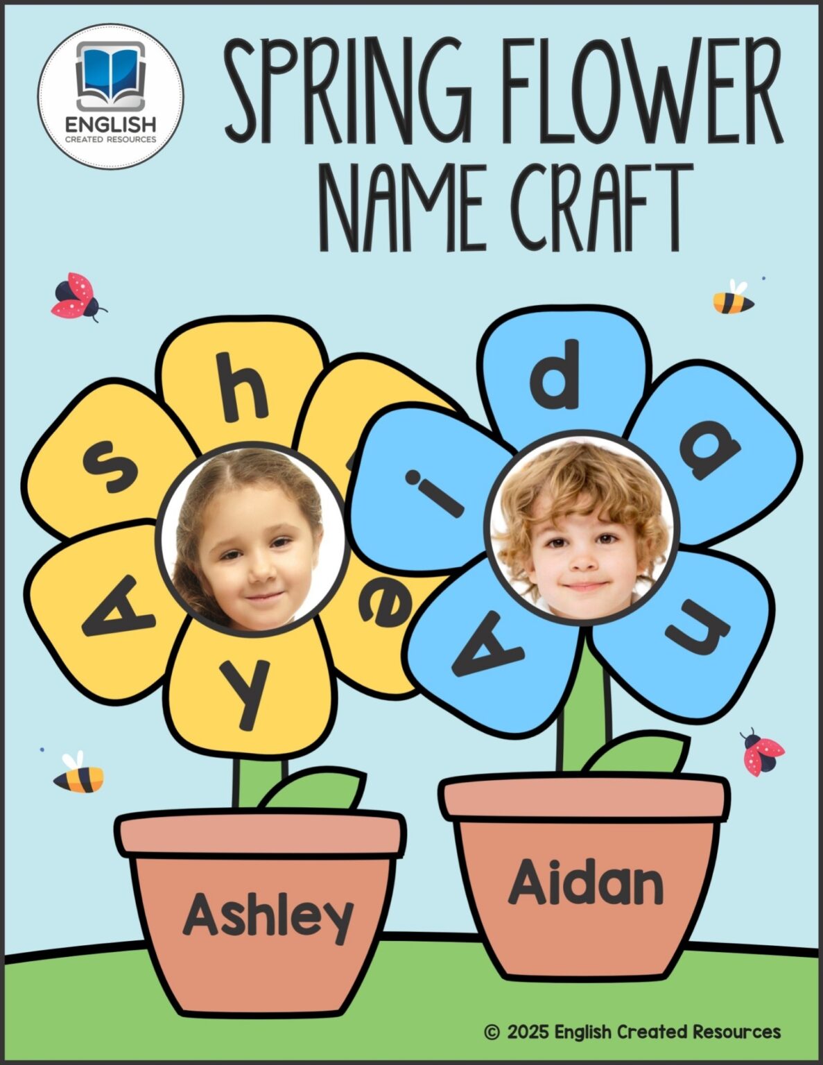 Spring Flower Name Craft – English Created Resources
