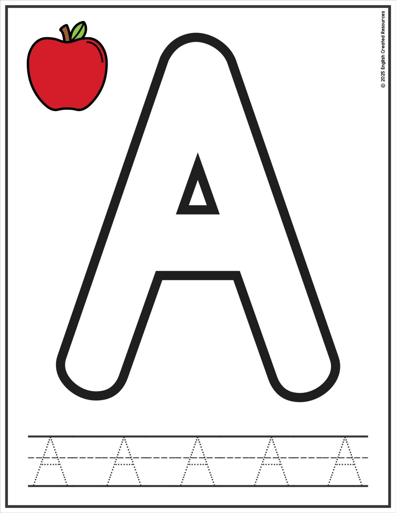 Uppercase Letter Torn Paper Craft – English Created Resources