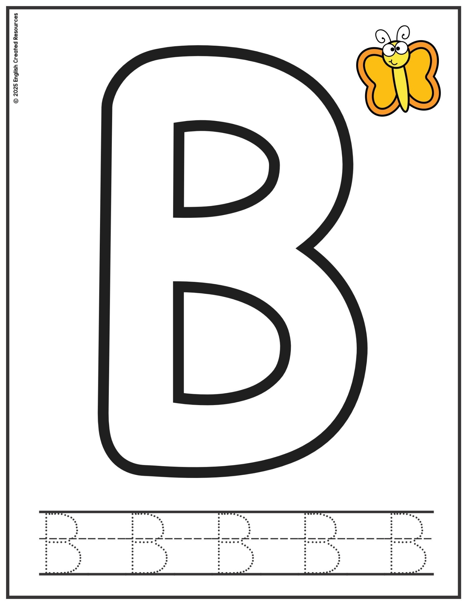 Uppercase Letter Torn Paper Craft – English Created Resources