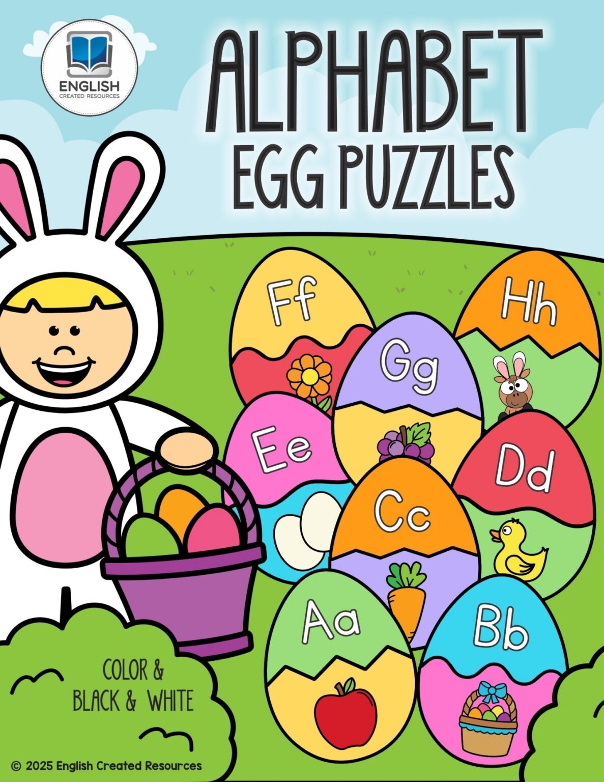 Alphabet Easter Egg Puzzles – English Created Resources