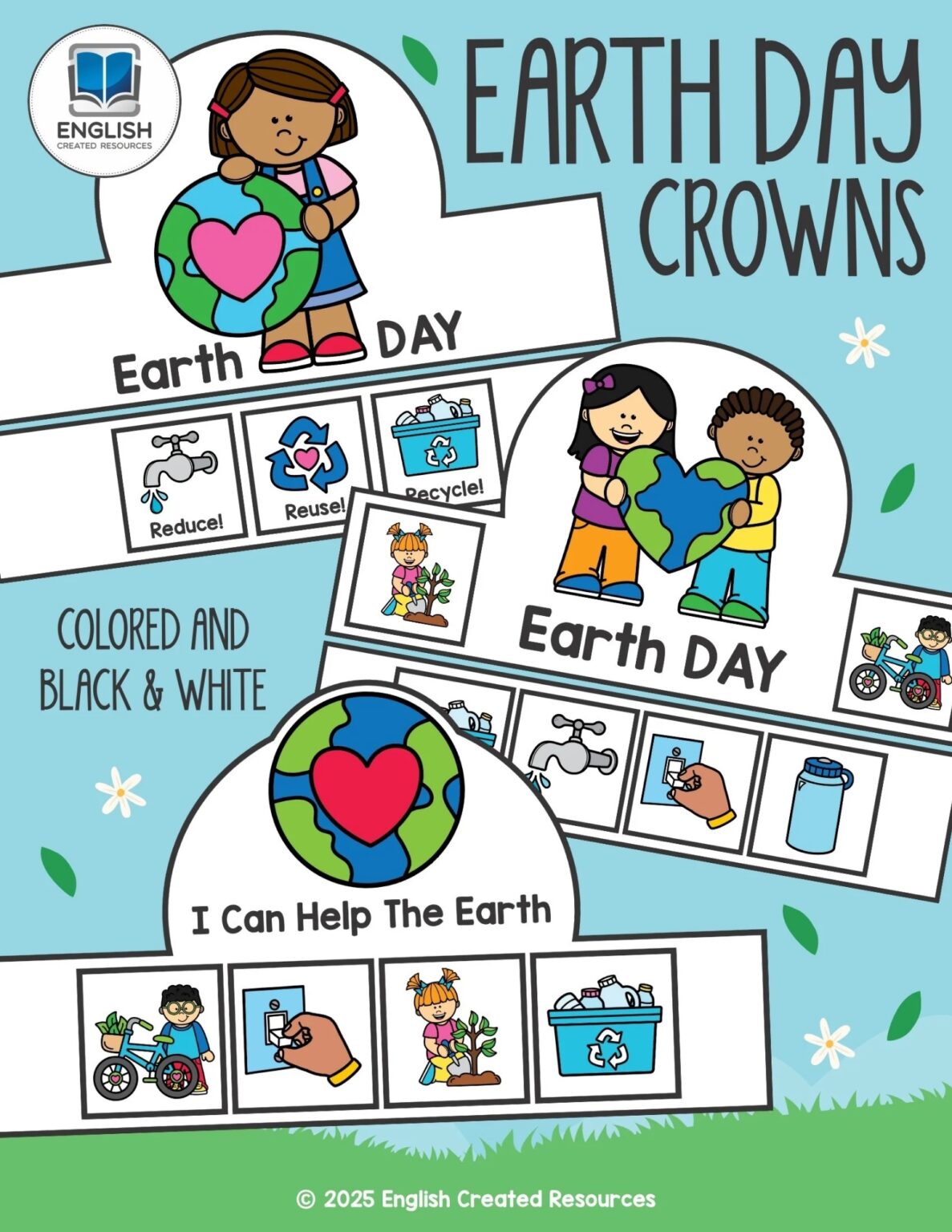 Earth Day Crowns – English Created Resources