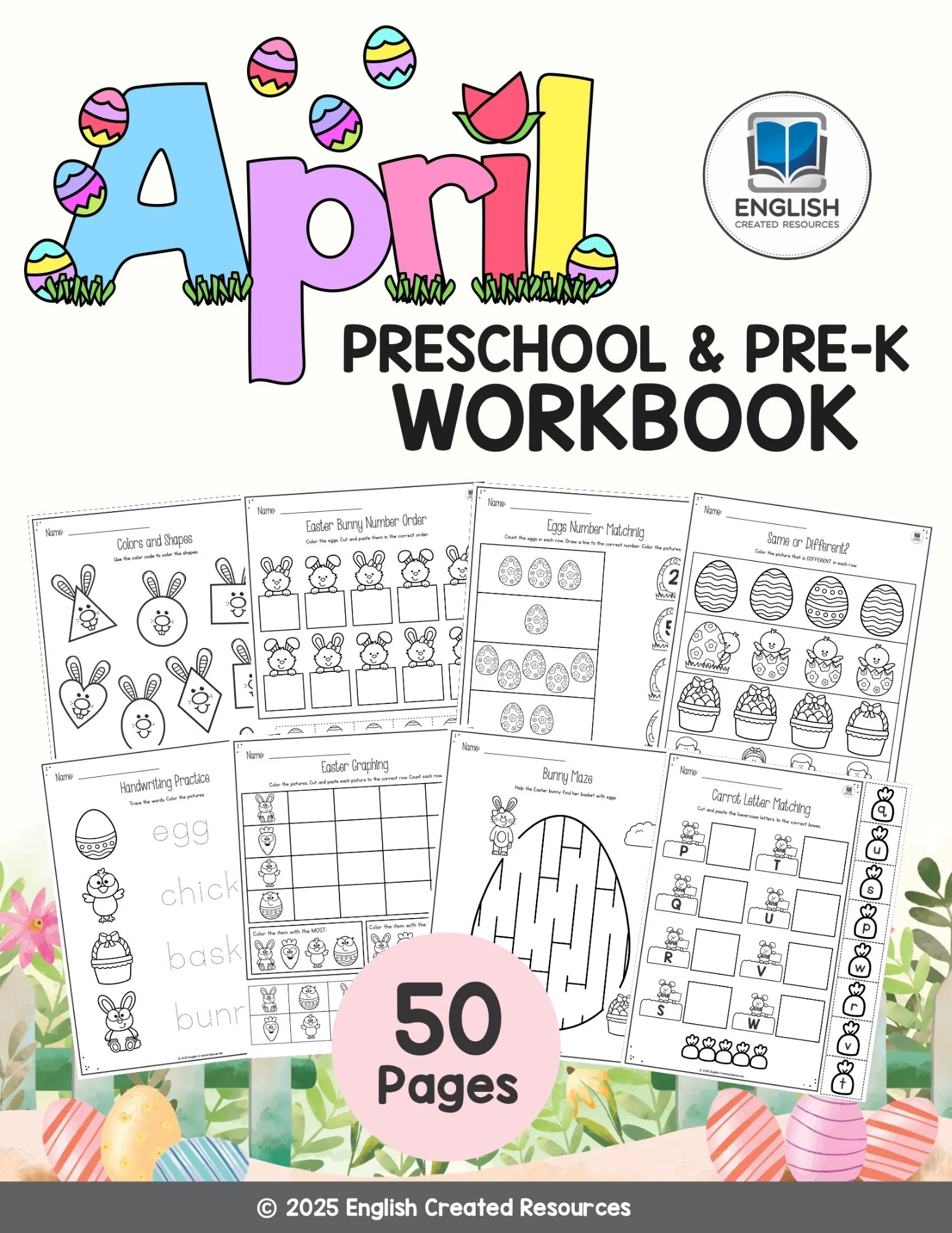 My April Workbook – English Created Resources