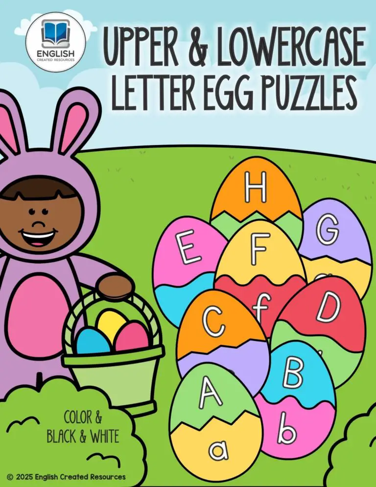 Upper & Lowercase Easter Egg Puzzles – English Created Resources